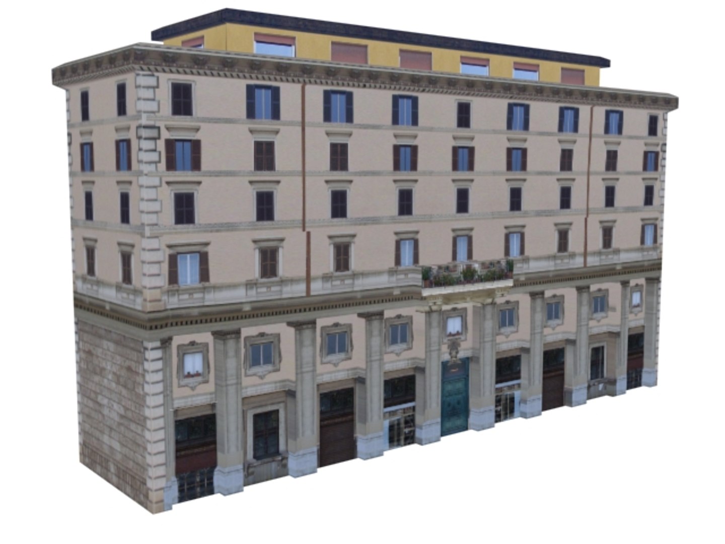 3d House Building Europe Model