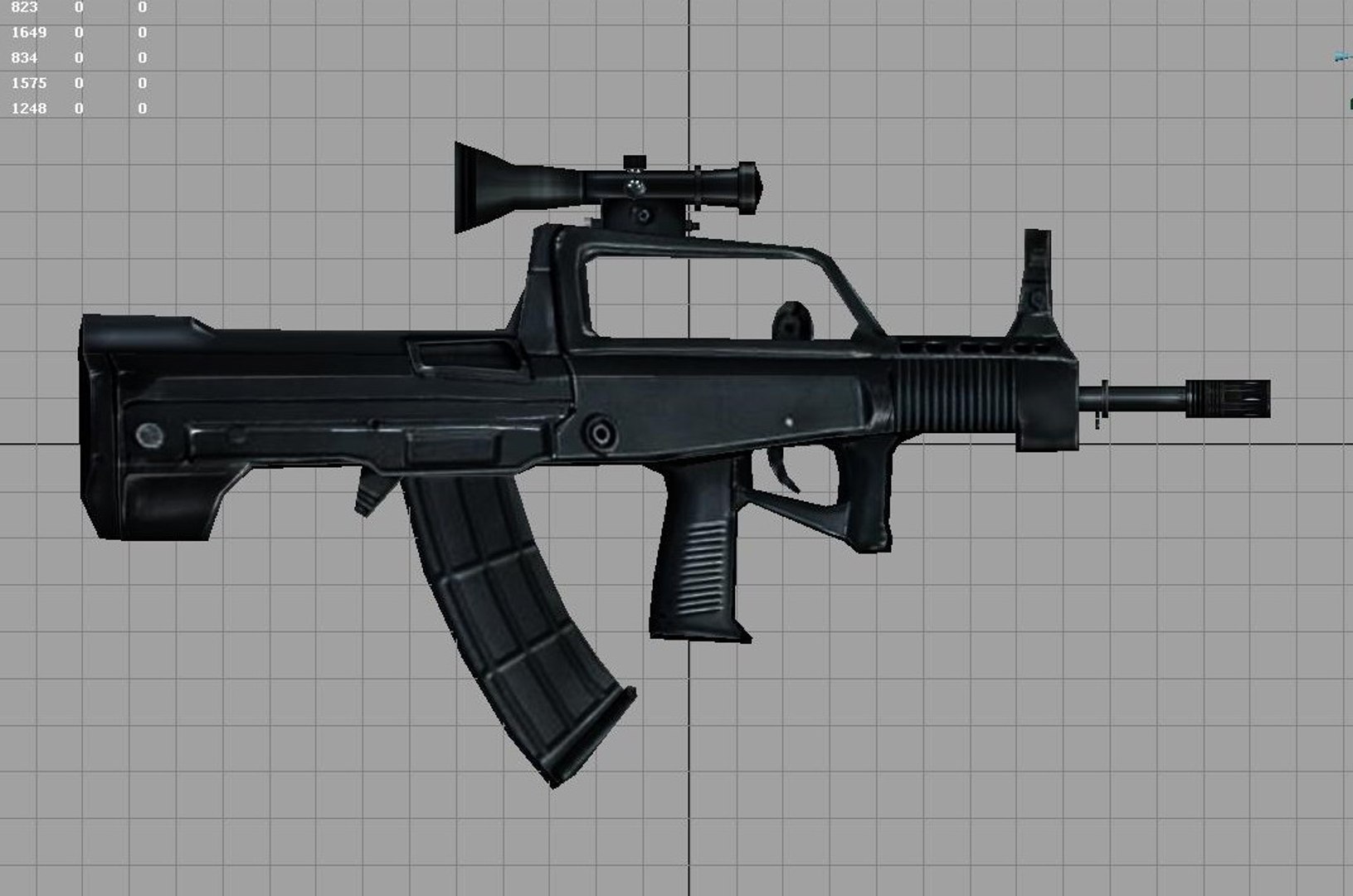 Chinese Army Rifle Qbz95 3d Model