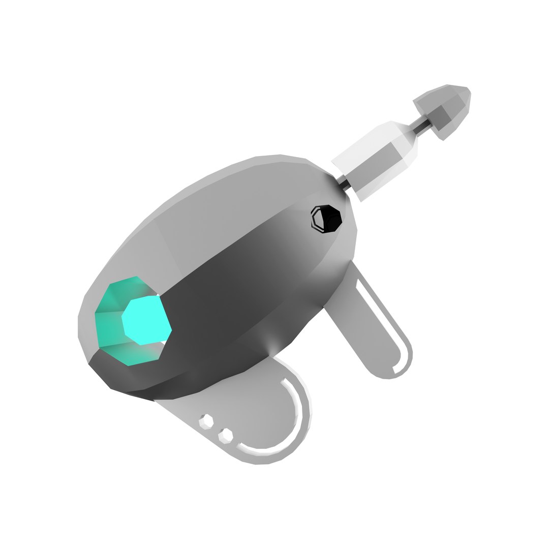3D 3d Ray Gun Low Poly Icon - TurboSquid 2046524
