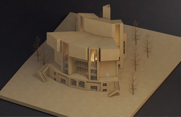 modelo 3d Club Rusakov de Konstantin Melnikov modelo 3d - TurboSquid ...