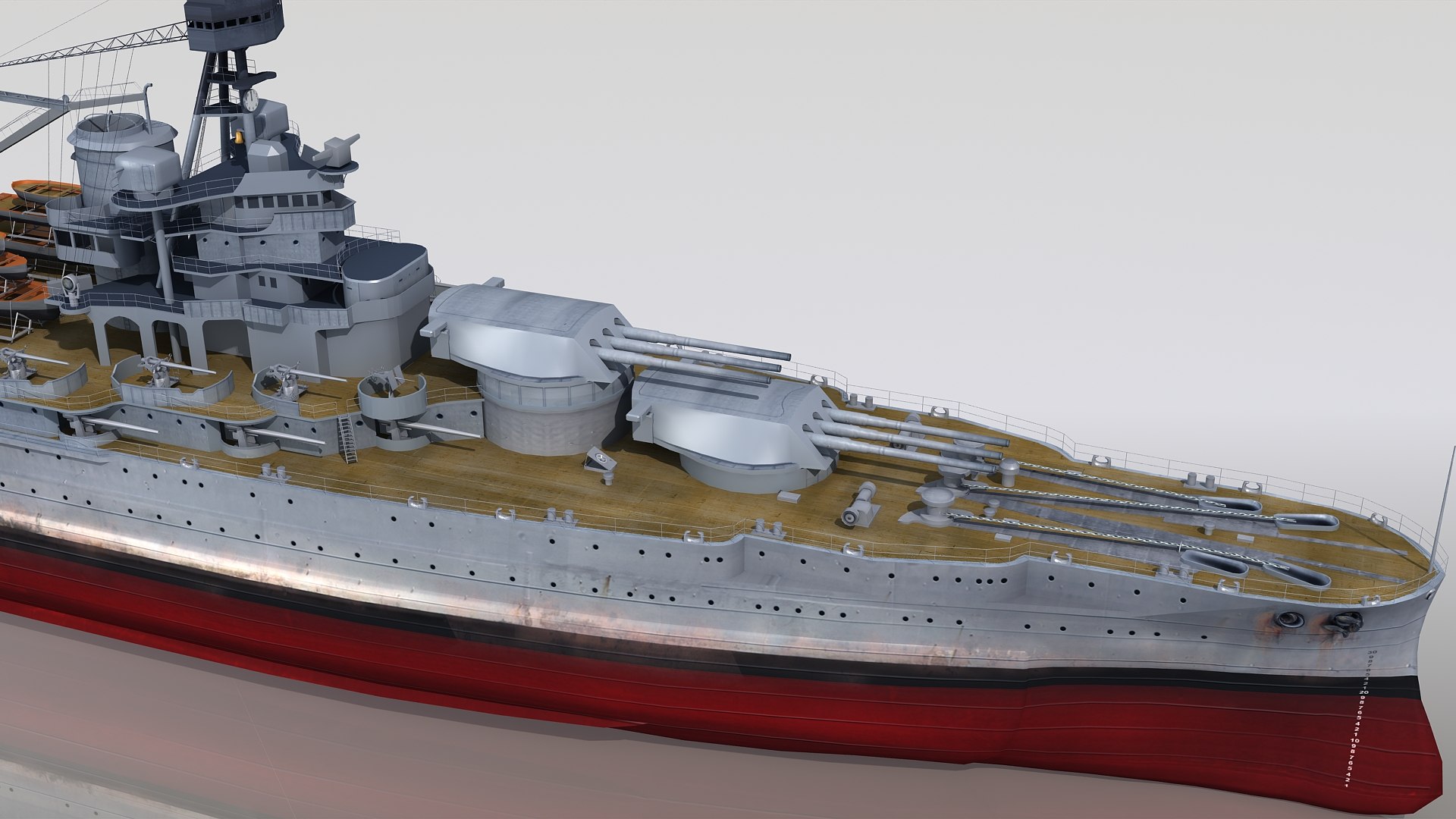 USS Pennsylvania BB-38 Pennsylvania class 3D model - TurboSquid 2083776