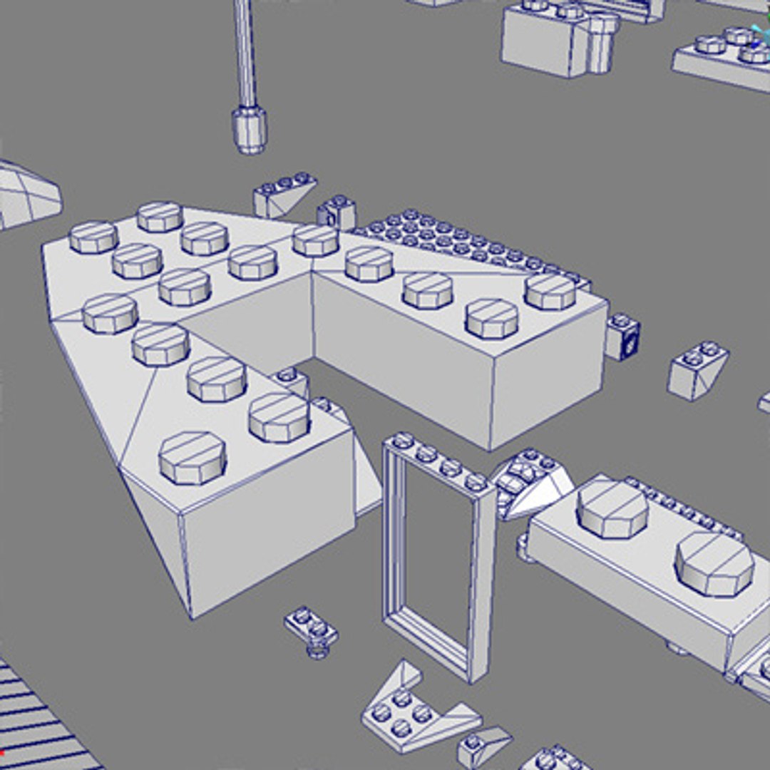 Set Lego Bricks 3d Model