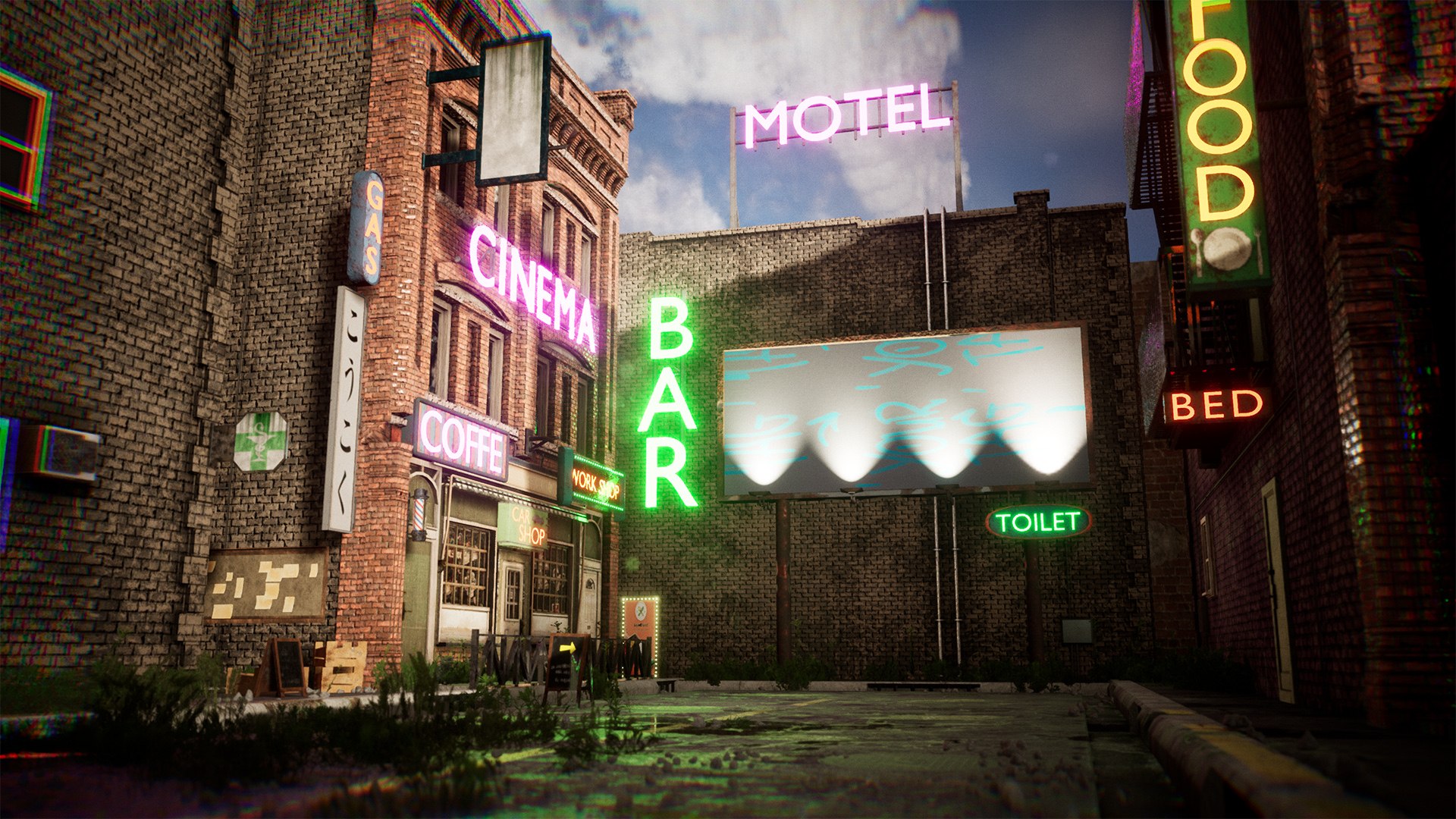 Metal Advertisement Signs 12 Assets 3D model - TurboSquid 2111441