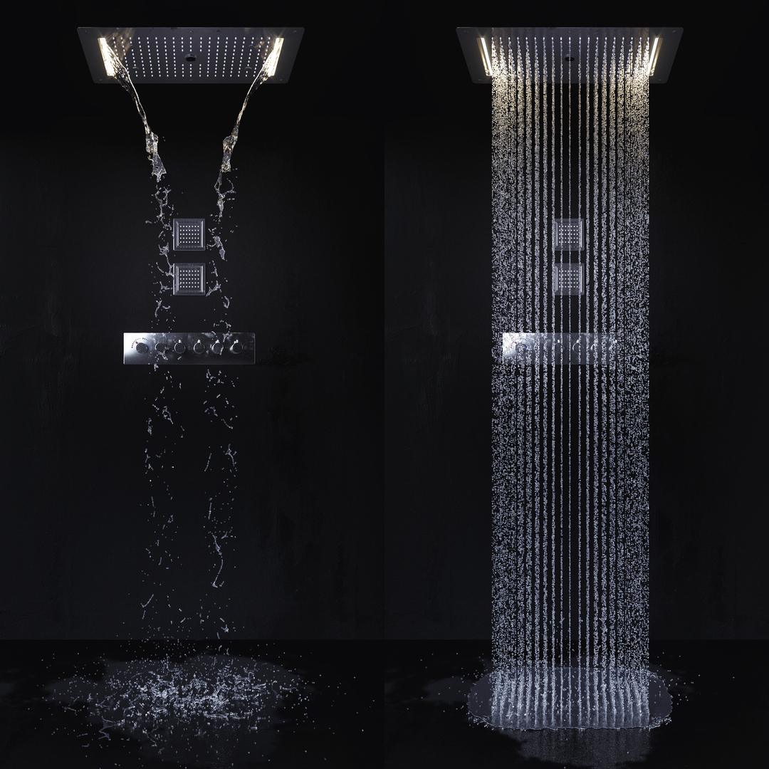 Shower waterfall simulation 3D model - TurboSquid 1222686