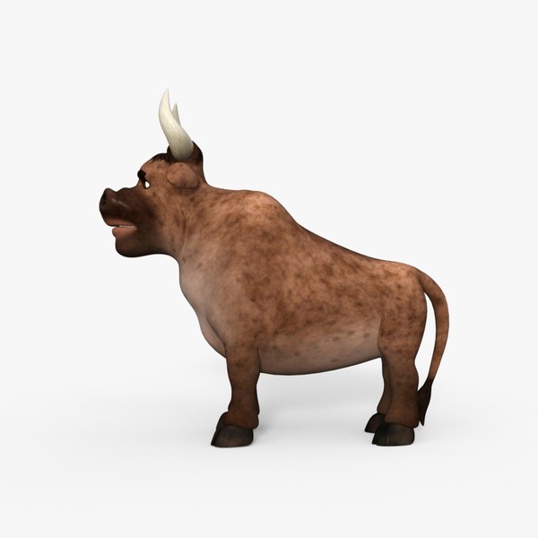 modelo 3d Toro de dibujos animados - TurboSquid 2143089