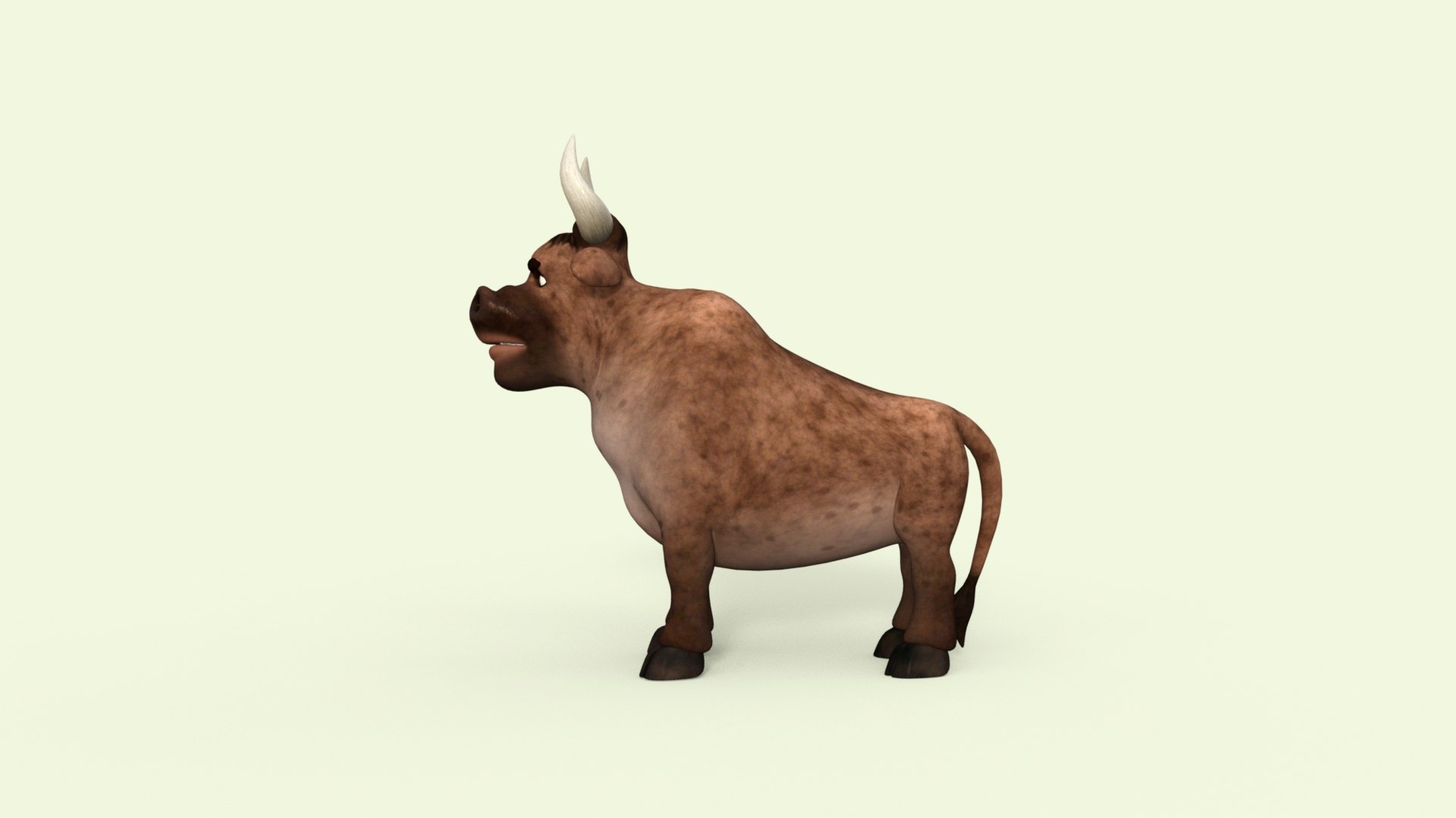 Cartoon Bull 3D Model - TurboSquid 2143089