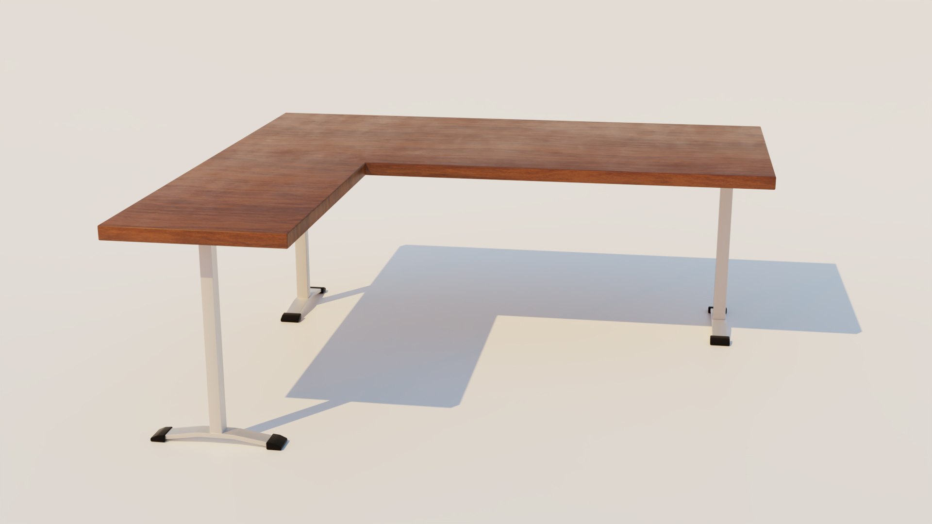 3D Desk Blender Wood Model - TurboSquid 1506757