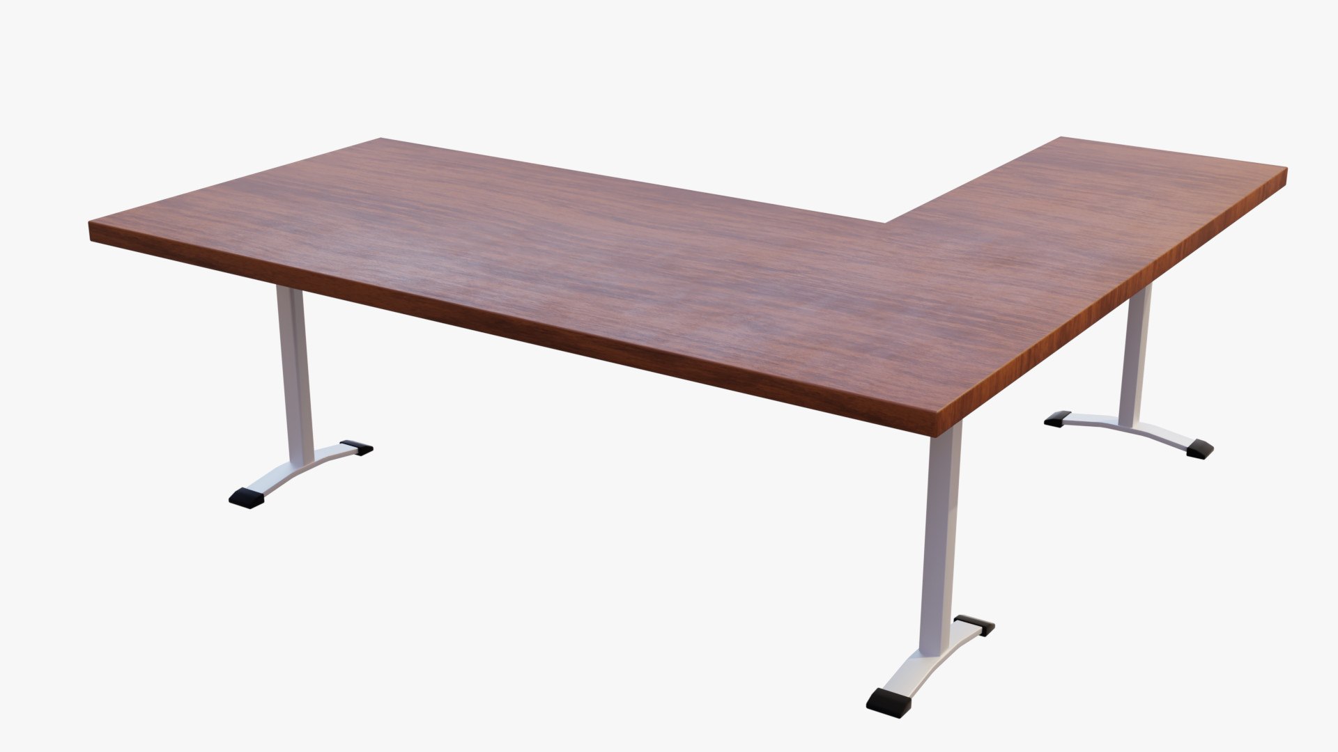 3D Desk Blender Wood Model - TurboSquid 1506757