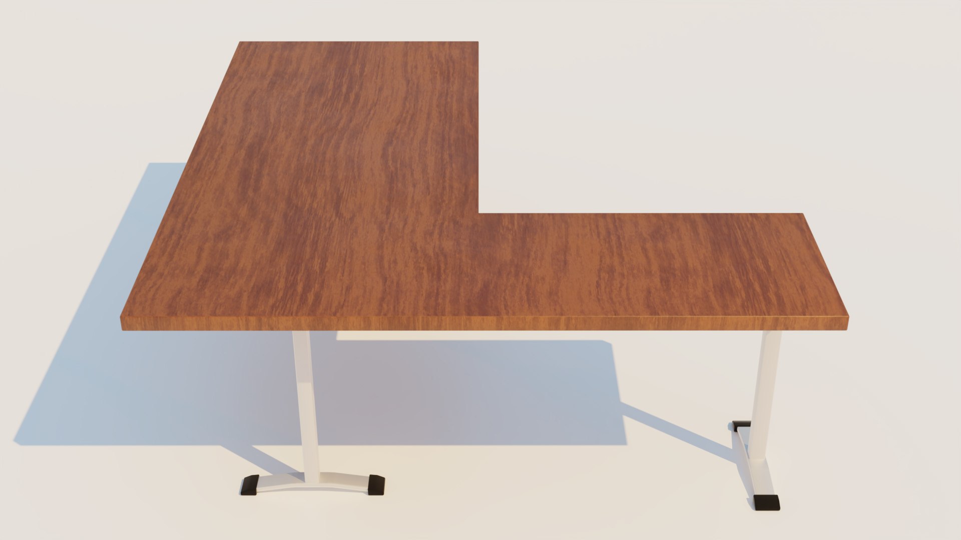 3D Desk Blender Wood Model - TurboSquid 1506757