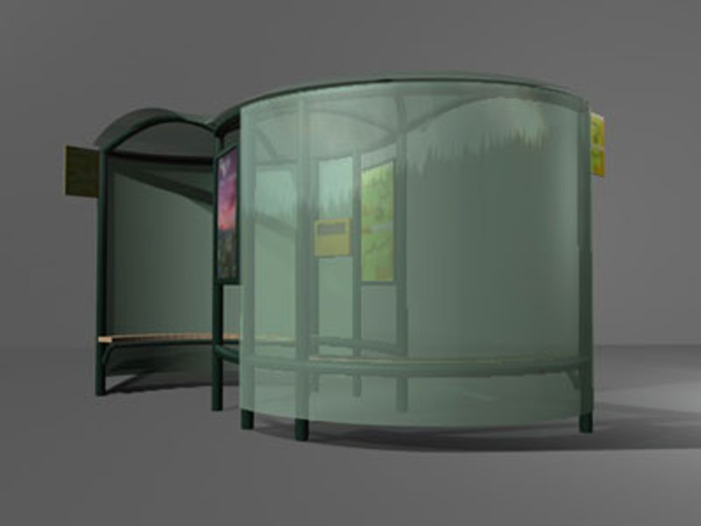 3d bus booth model