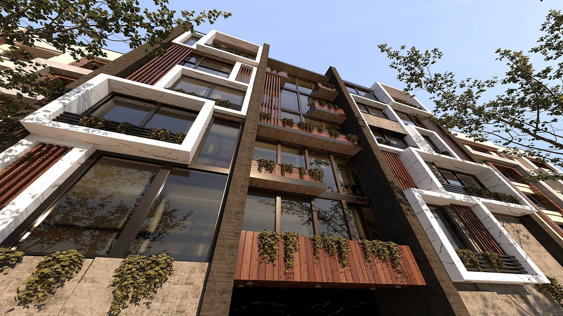 Modern Facade 3D Model - TurboSquid 1788306