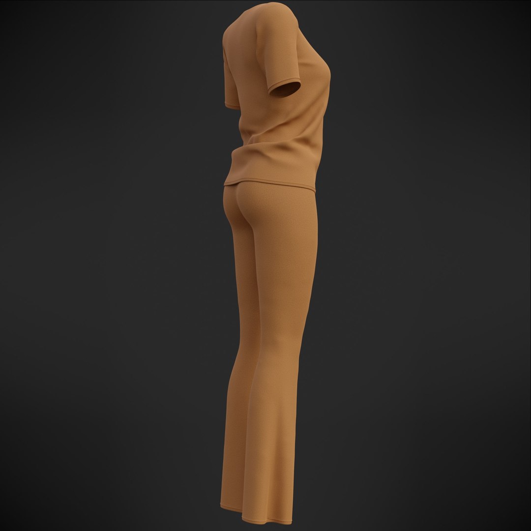 3D Female Casual Outfit - 3D Clothing - TurboSquid 1761225