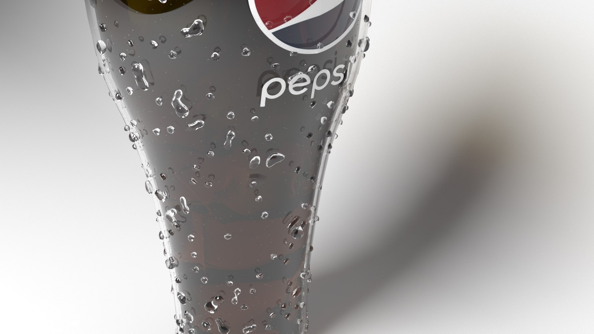Glass of Pepsi With Ice Cubes 3D model - TurboSquid 1752417
