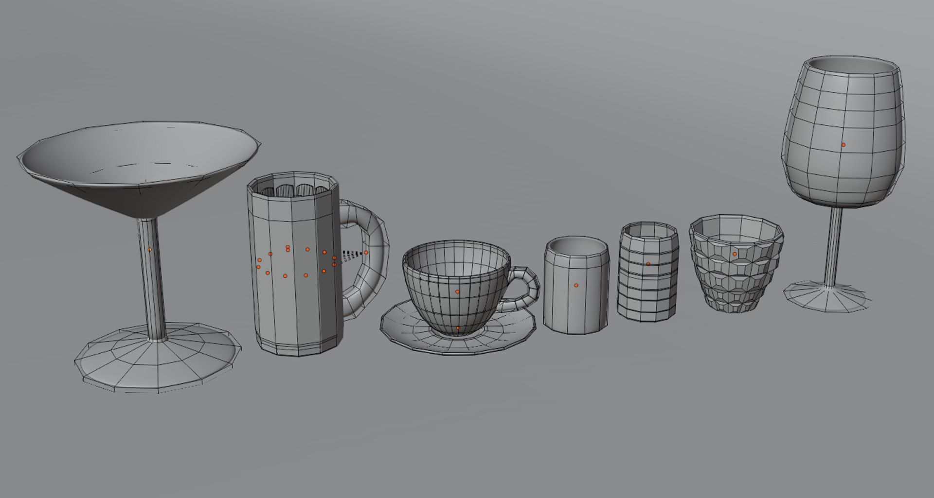 3D Glasses Bar Model - TurboSquid 1604220