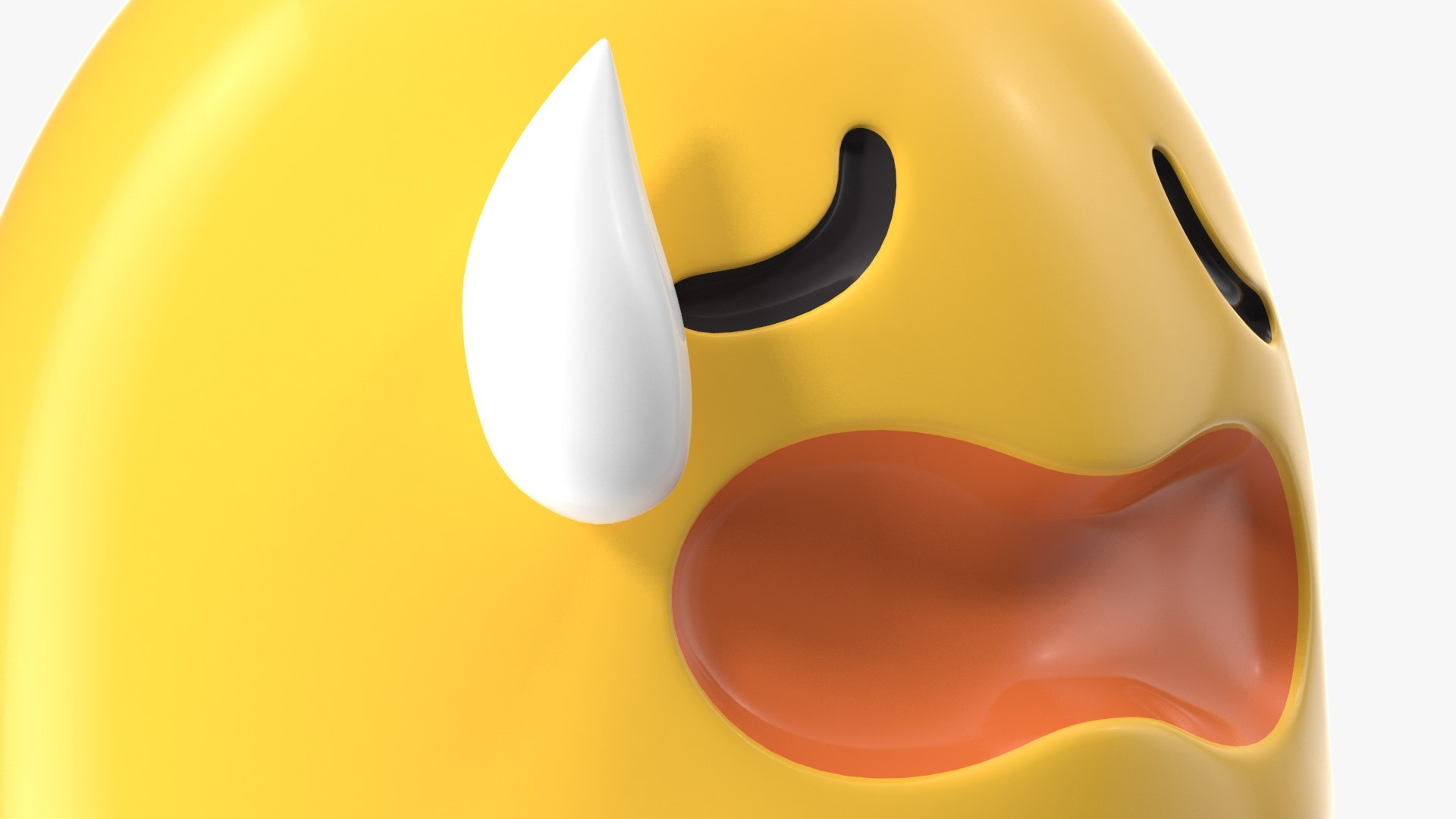 3D Model Tired Face Android Emoji - TurboSquid 1823743