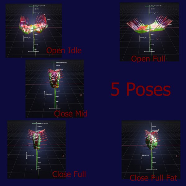 3D model Venus Fly-Trap Rigged - TurboSquid 1915883