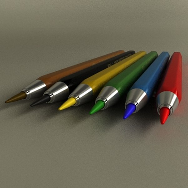 3d pencil model