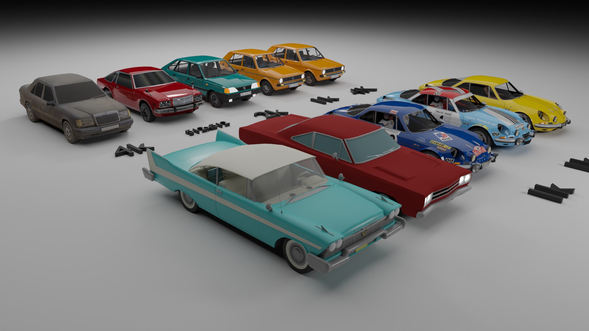 3D Cars Collection Pack - TurboSquid 2101985