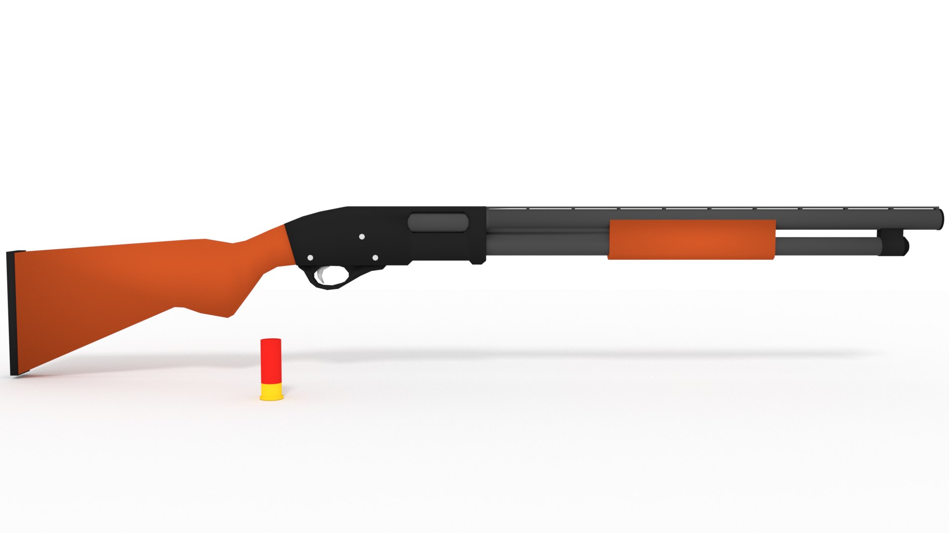 3D Shotgun Cartoon Model - TurboSquid 1279110