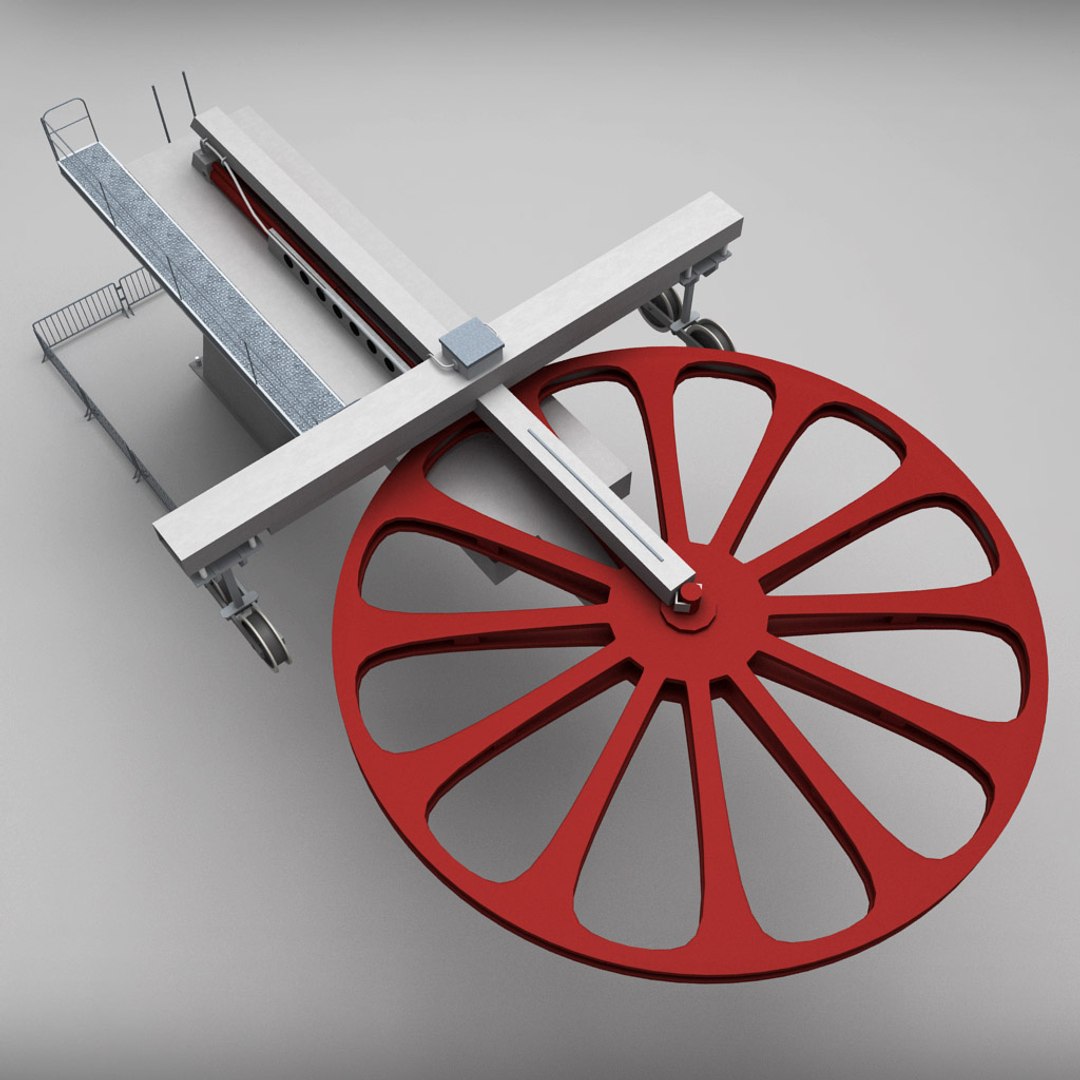 Ski Lift 3d Model