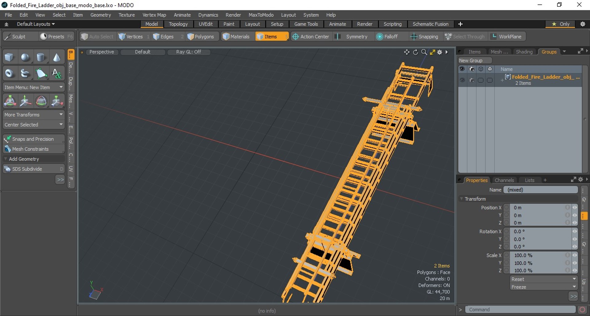 3D Folded Ladder Model - TurboSquid 1681329