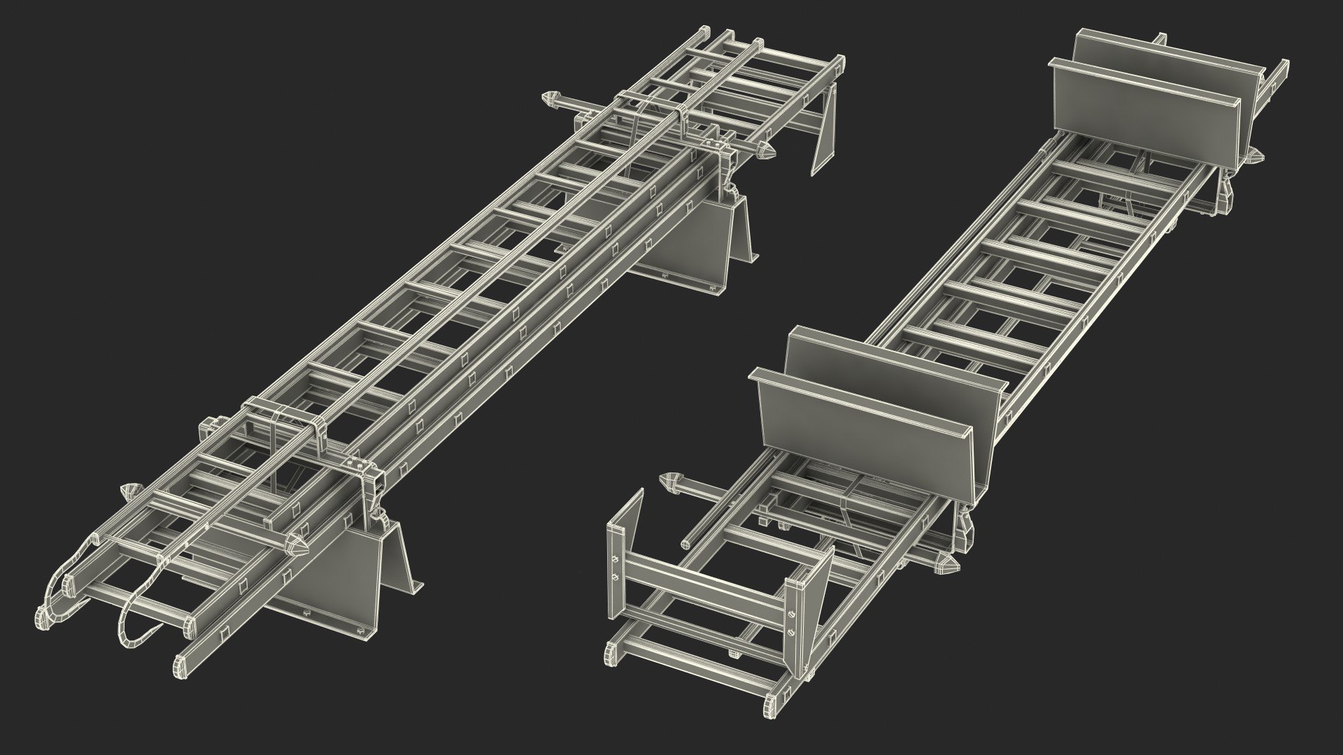 3D folded ladder model - TurboSquid 1681329