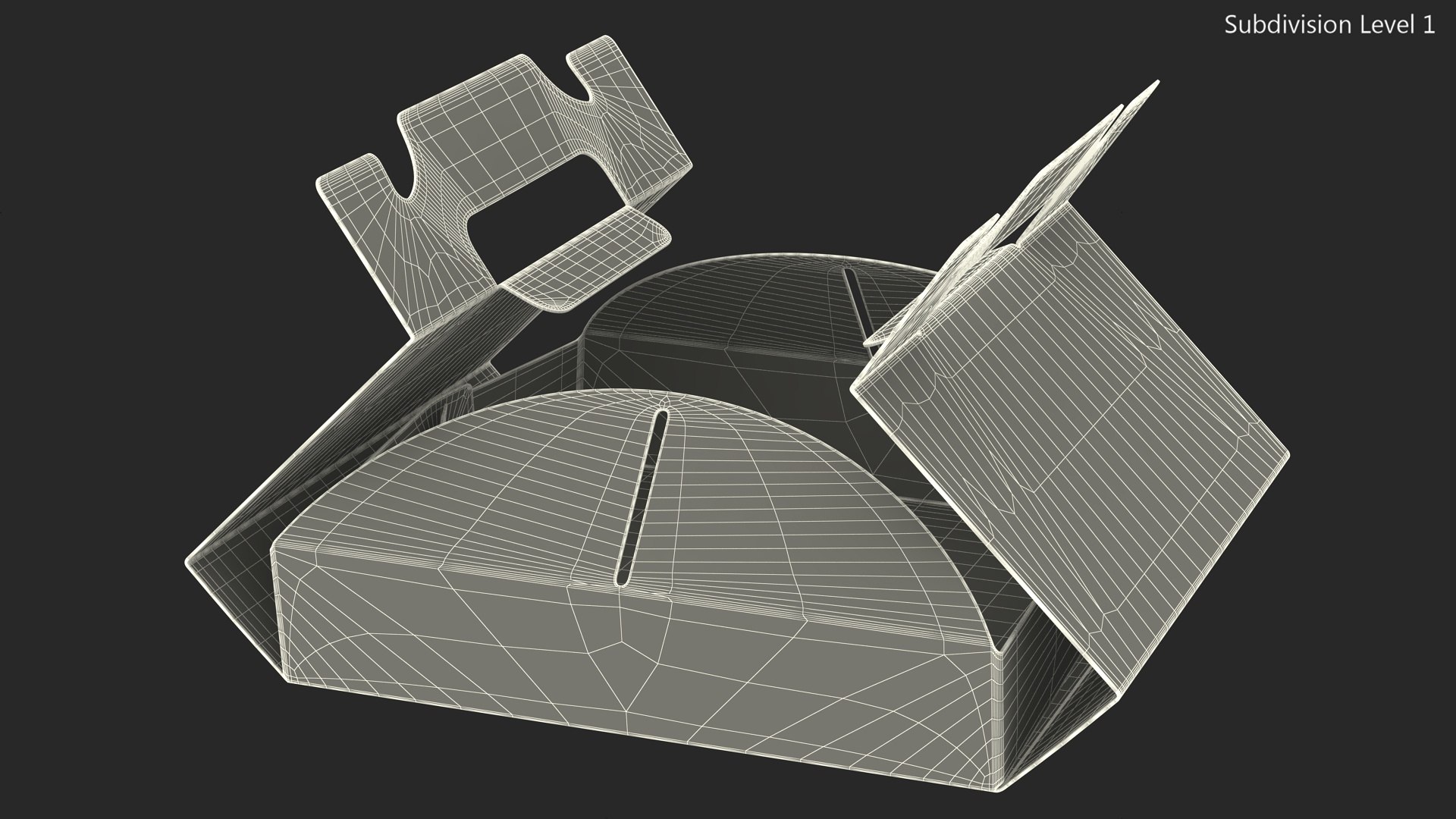 3D White Pizza Box With Handle Open - TurboSquid 2079660