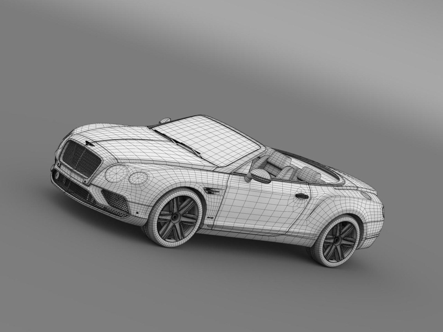 3d Model Bentley Continental Gtc 2015