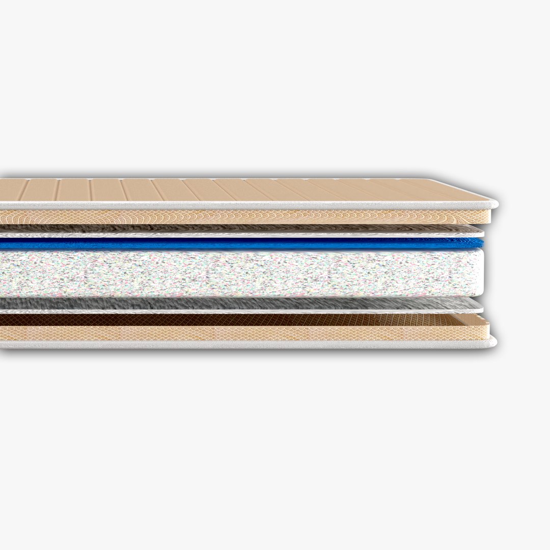 Mattress Layers Exploded View- Single Bed- 3D Model Ready To Render ...