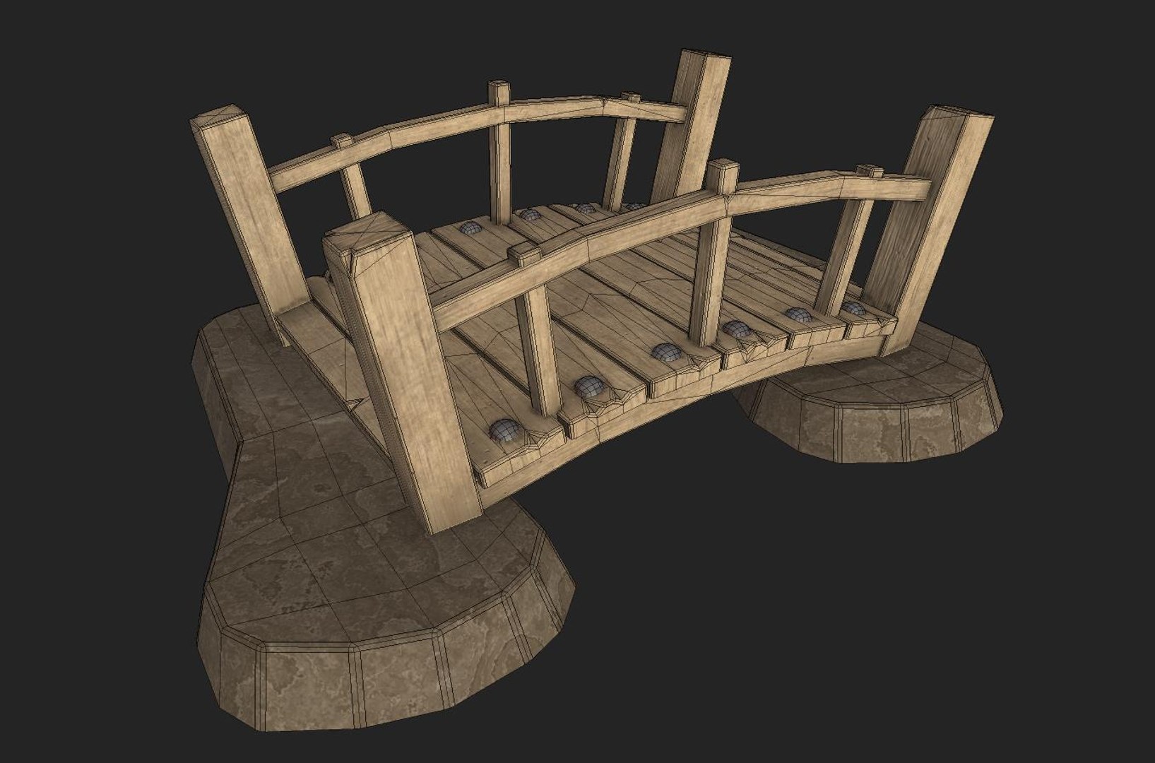 3D Stylized Bridge - TurboSquid 1581535