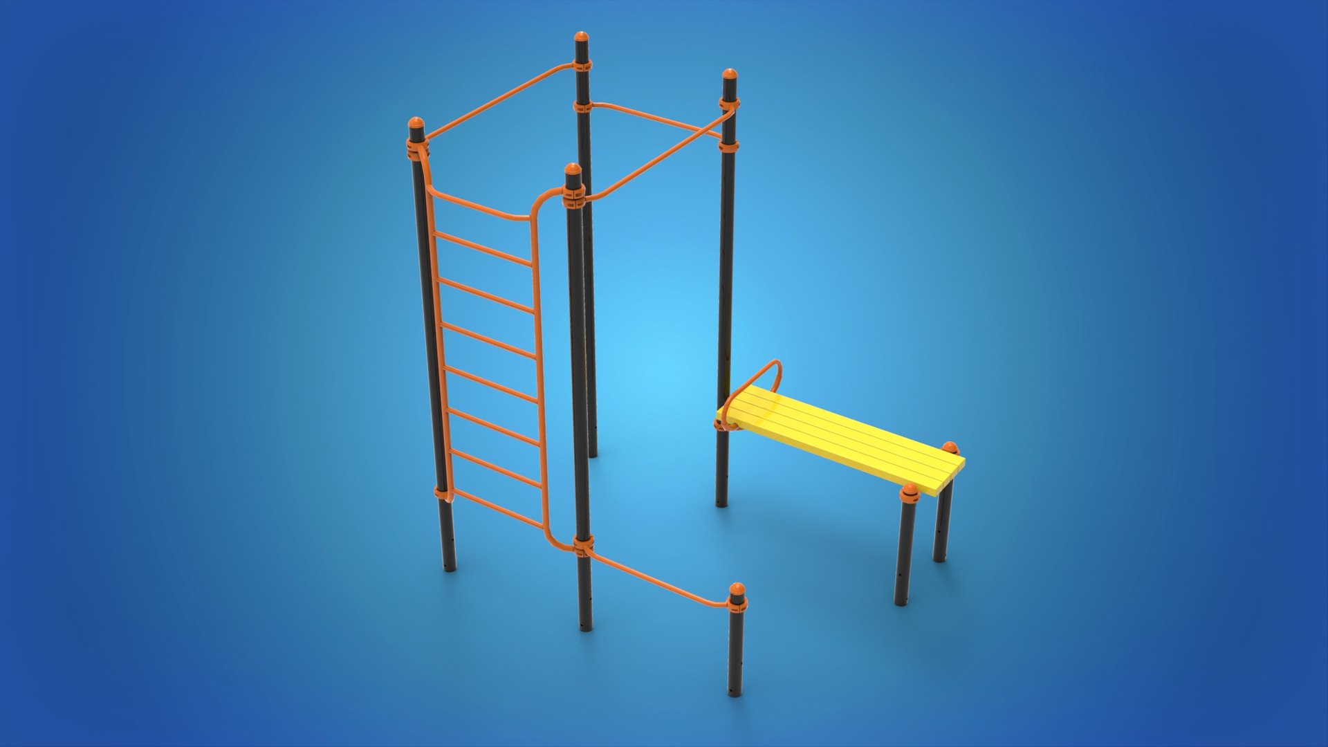 3D Gym Equipment Outdoor - TurboSquid 2134767