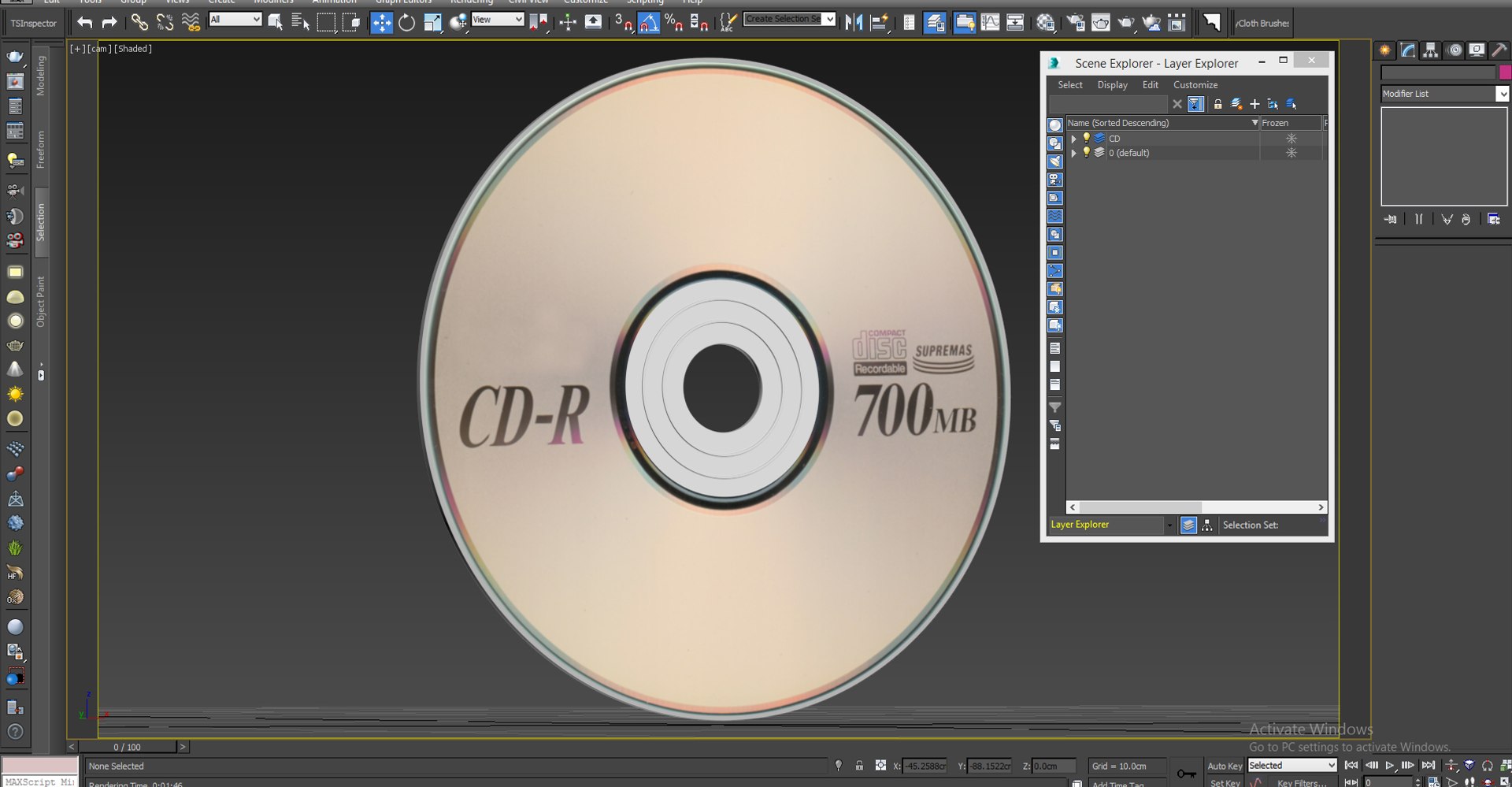 3D CD Compact Disc Model - TurboSquid 1852508