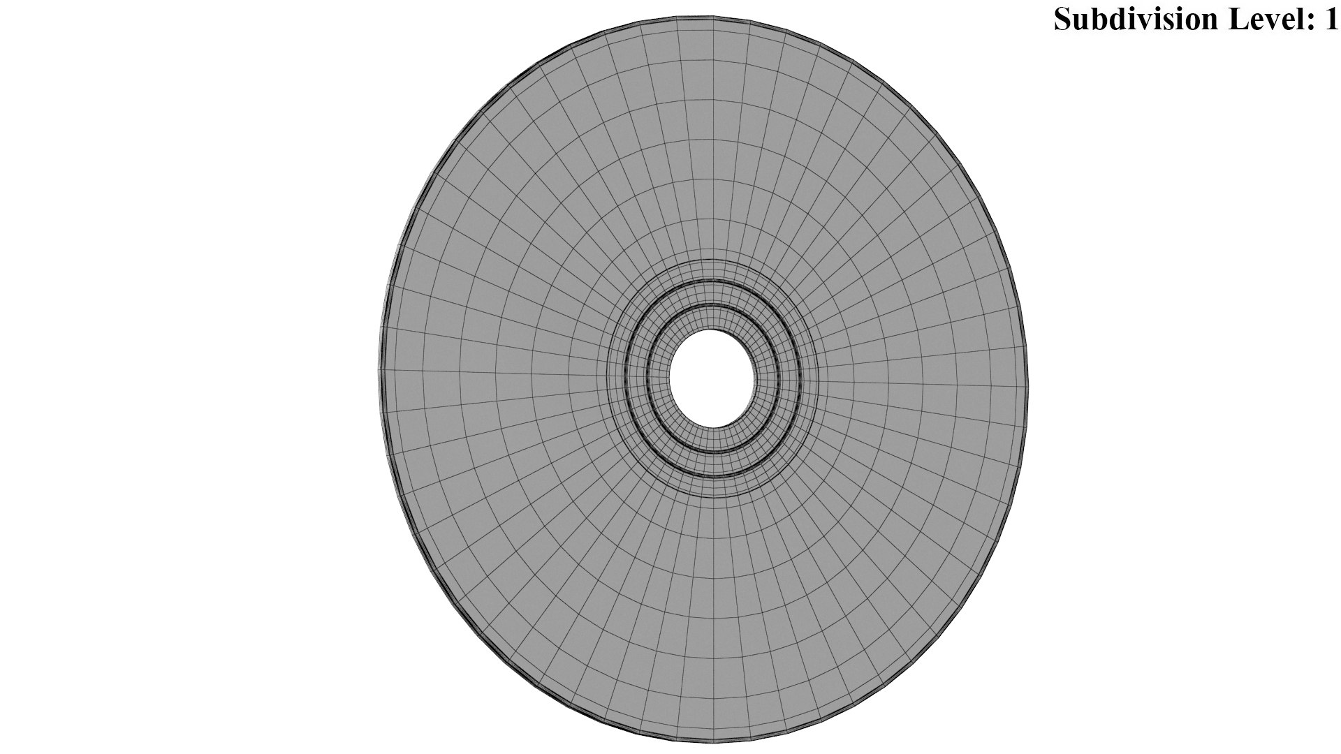 3D CD Compact Disc Model - TurboSquid 1852508