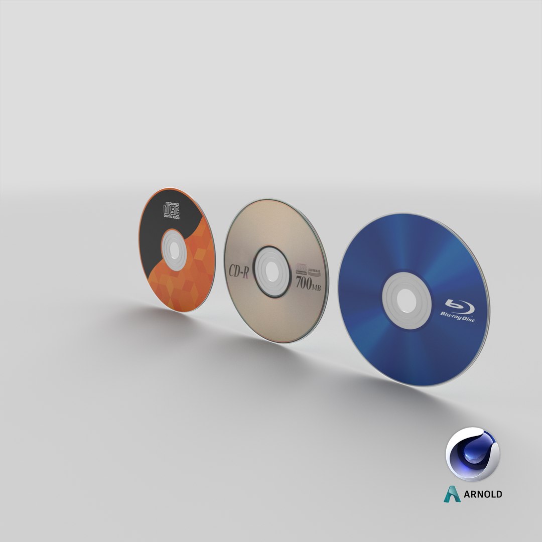 3D CD Compact Disc Model - TurboSquid 1852508