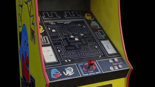 modelo 3d Máquina arcade retro Pac Man Texturas 8K y 4K - TurboSquid ...