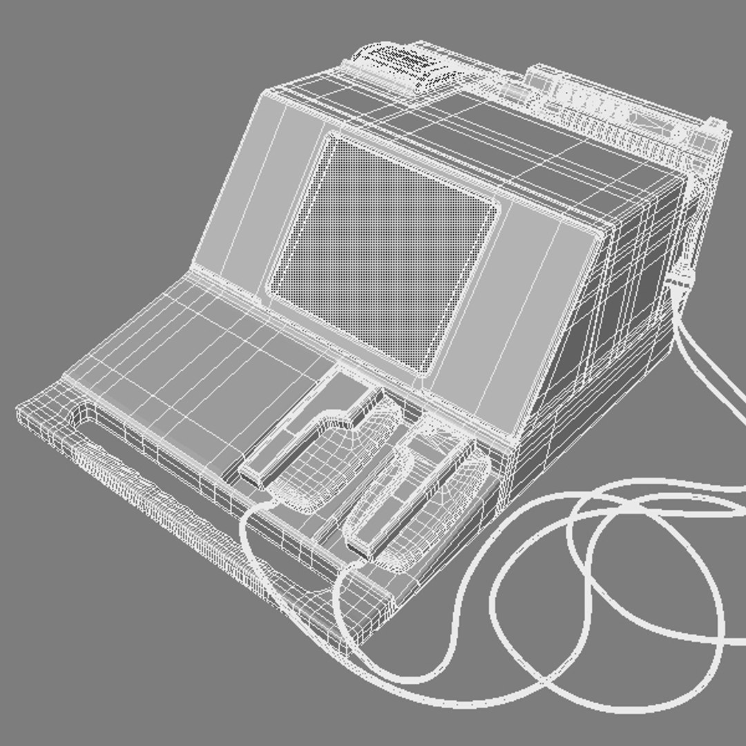 Cardiac Defibrillator Crash Cart 3d Model