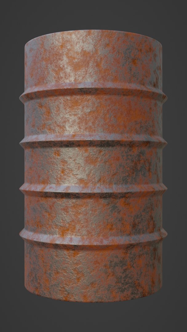 3D Rusty Metal Barrels model - TurboSquid 1900022