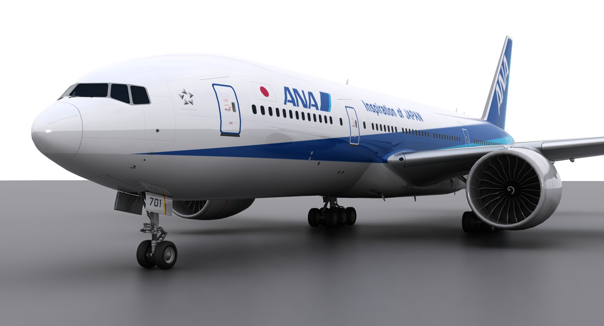 777-200 Ana 3D Model - TurboSquid 1256653