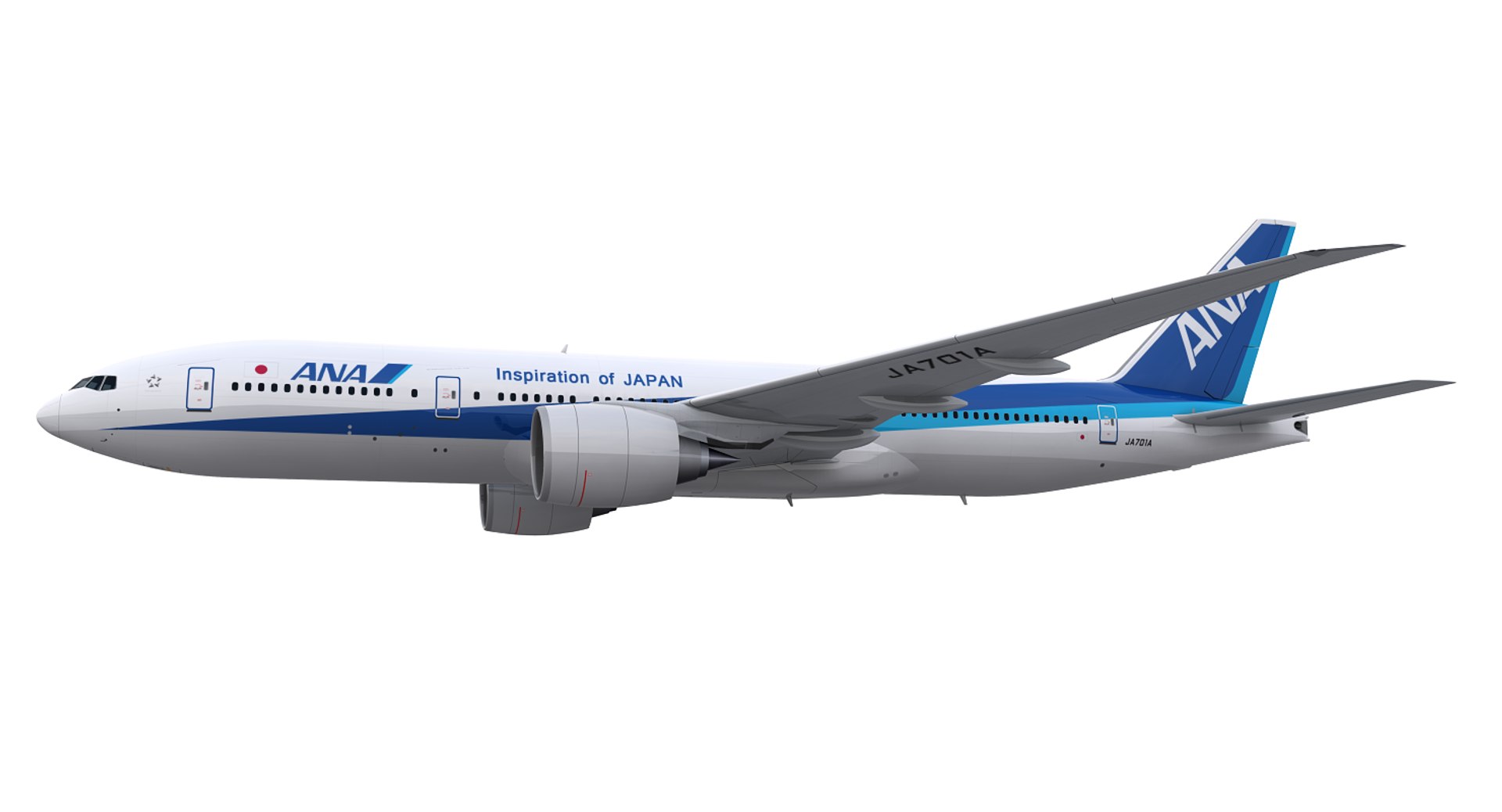 777-200 Ana 3D Model - TurboSquid 1256653