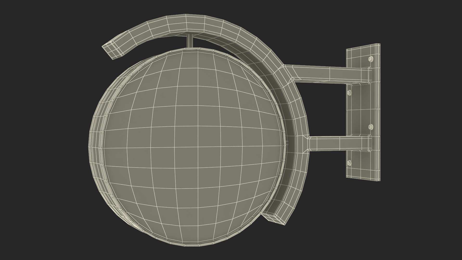 Coffee Shop Signage Wall Mounted Light On 3D Model - TurboSquid 2274854