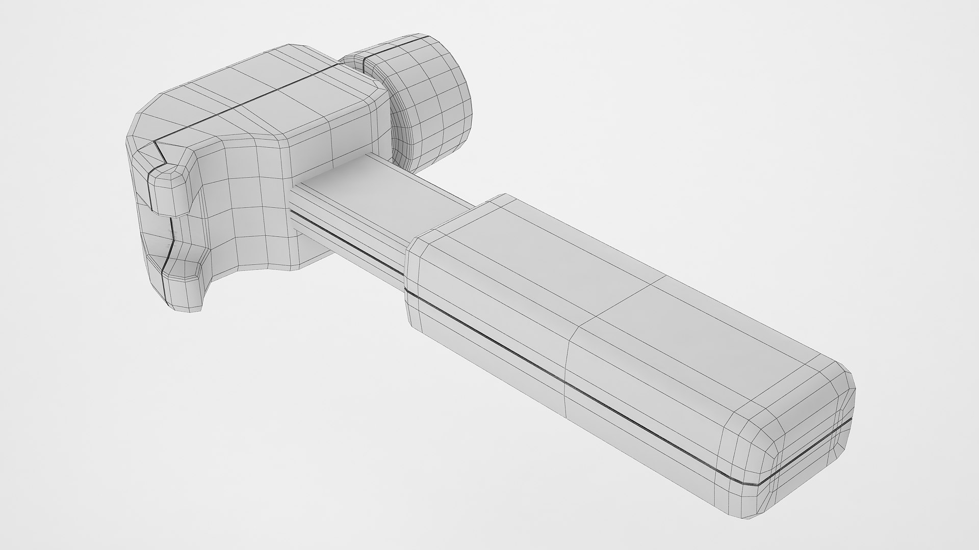 Plastic Toy Hammer 06 3D model - TurboSquid 1784236