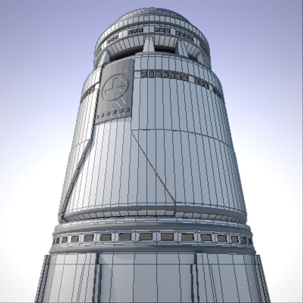 3d model building sci-fi