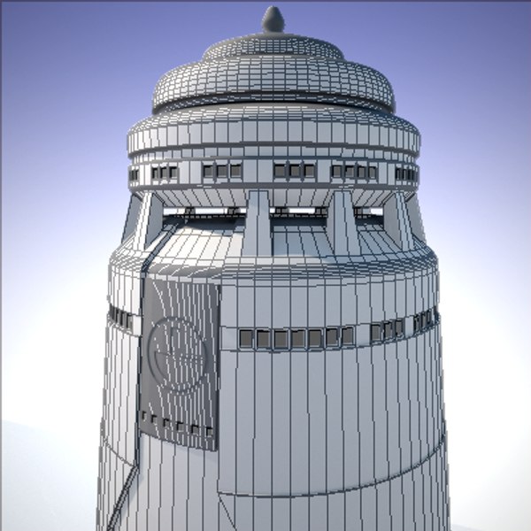 3d model building sci-fi
