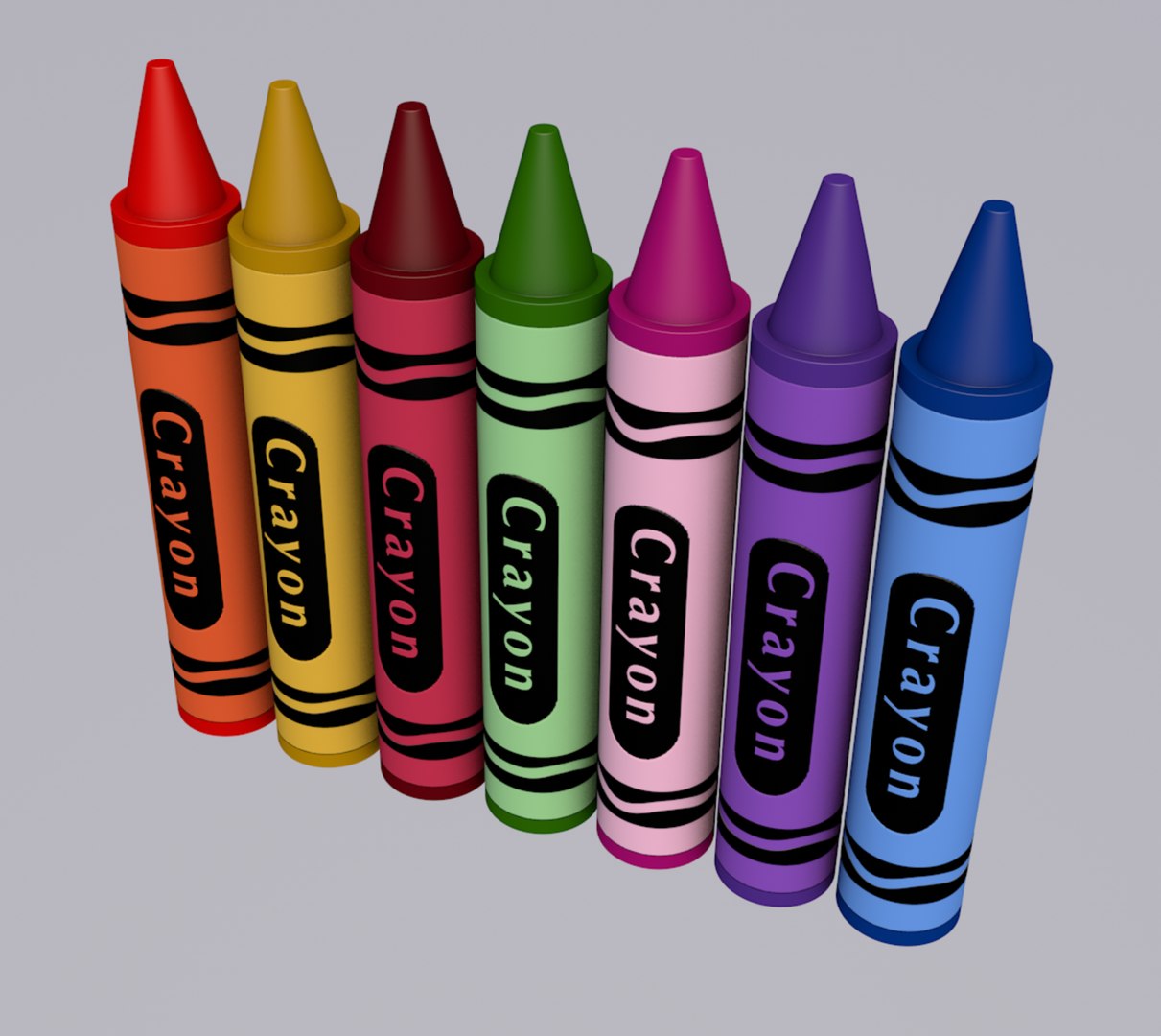 Crayon Color Pencil 3D Model - TurboSquid 1558492