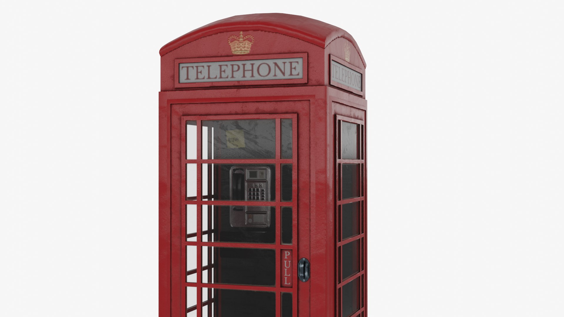 3D english phonebox - TurboSquid 1534634