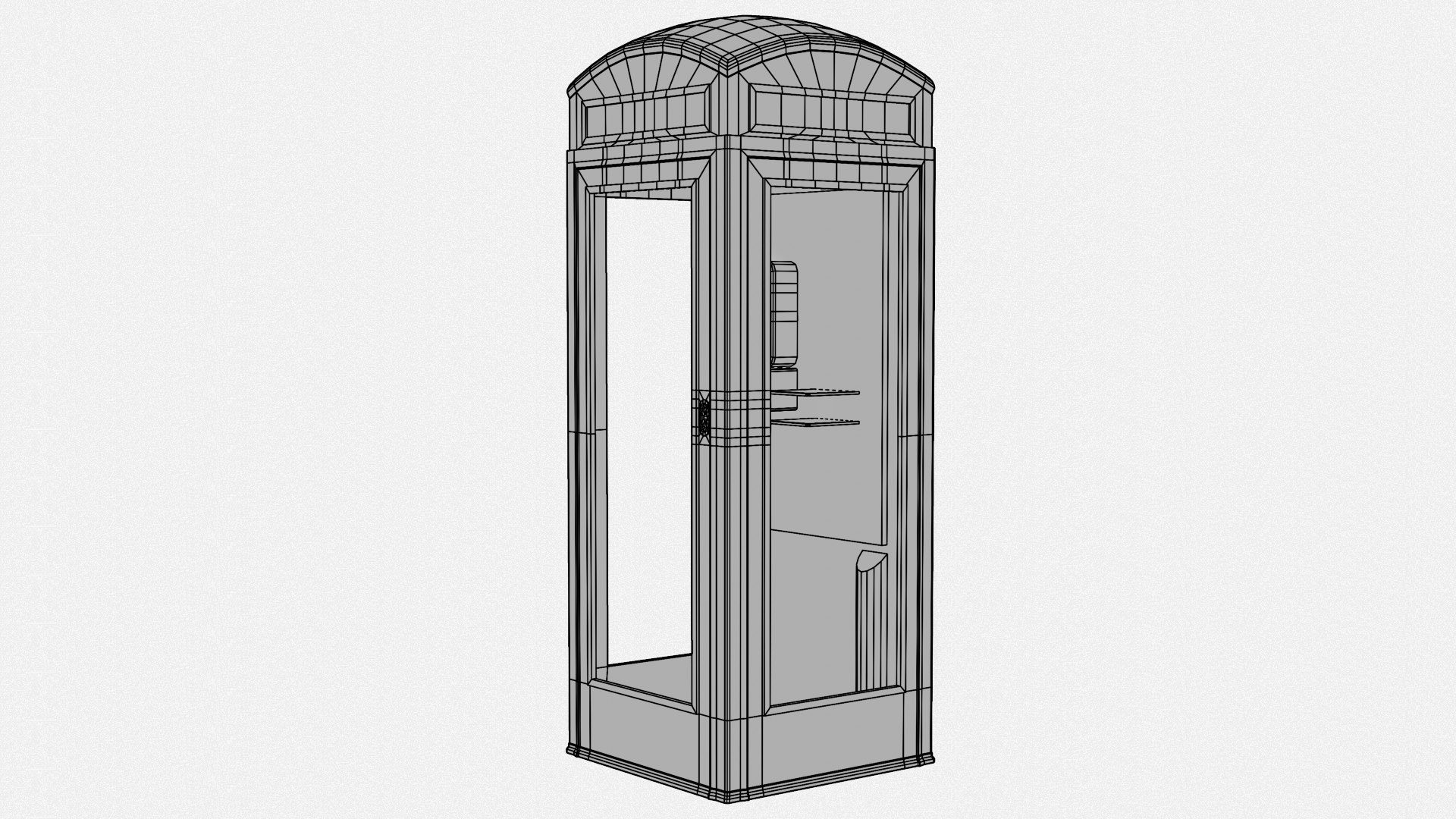 3D english phonebox - TurboSquid 1534634