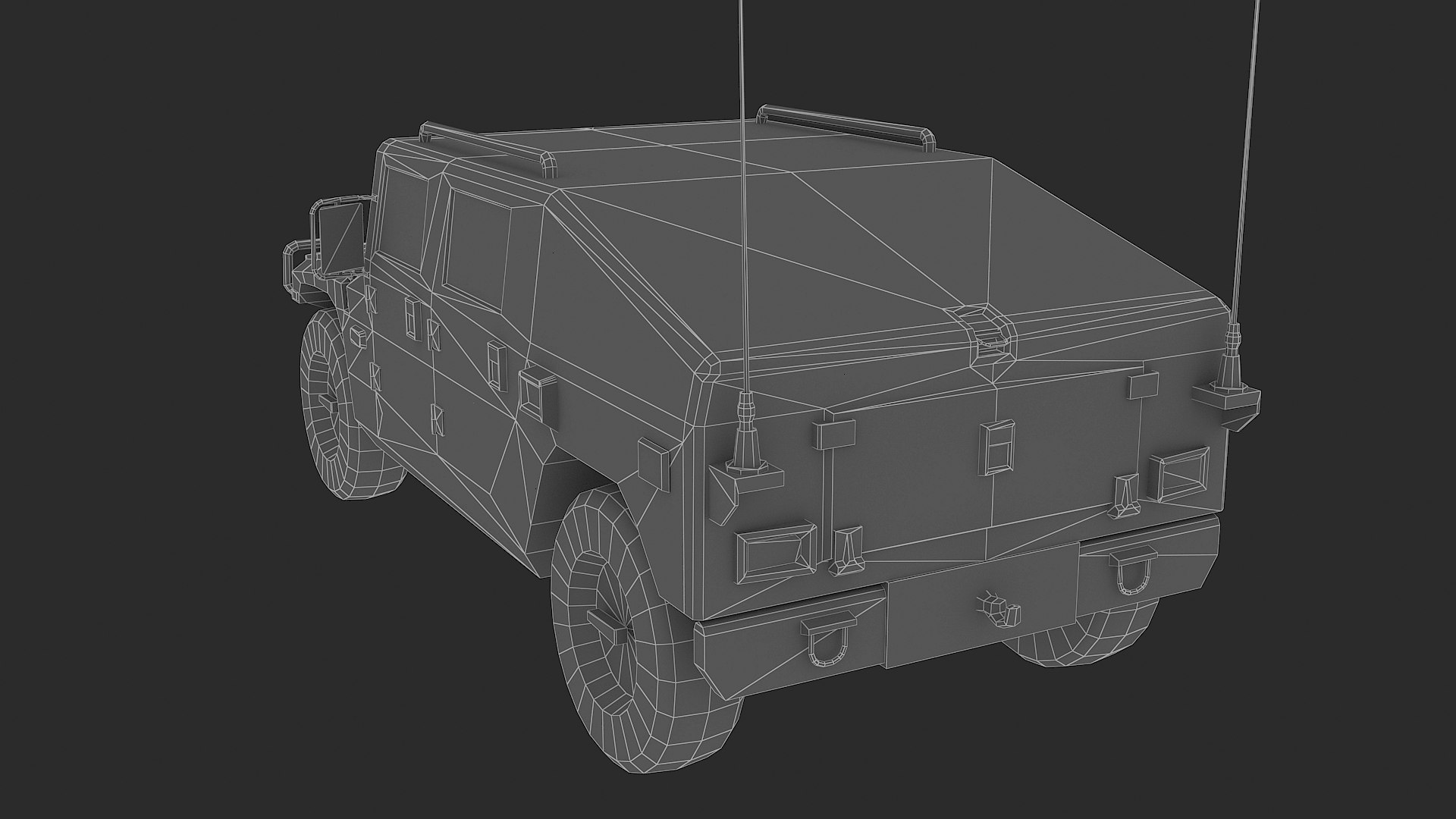 3D hmmwv humvee - TurboSquid 1688956