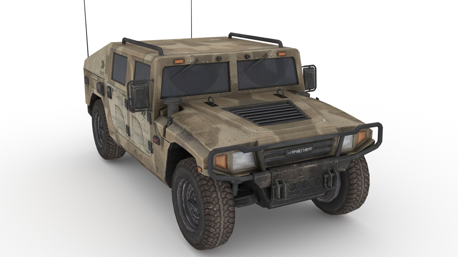 3D hmmwv humvee - TurboSquid 1688956