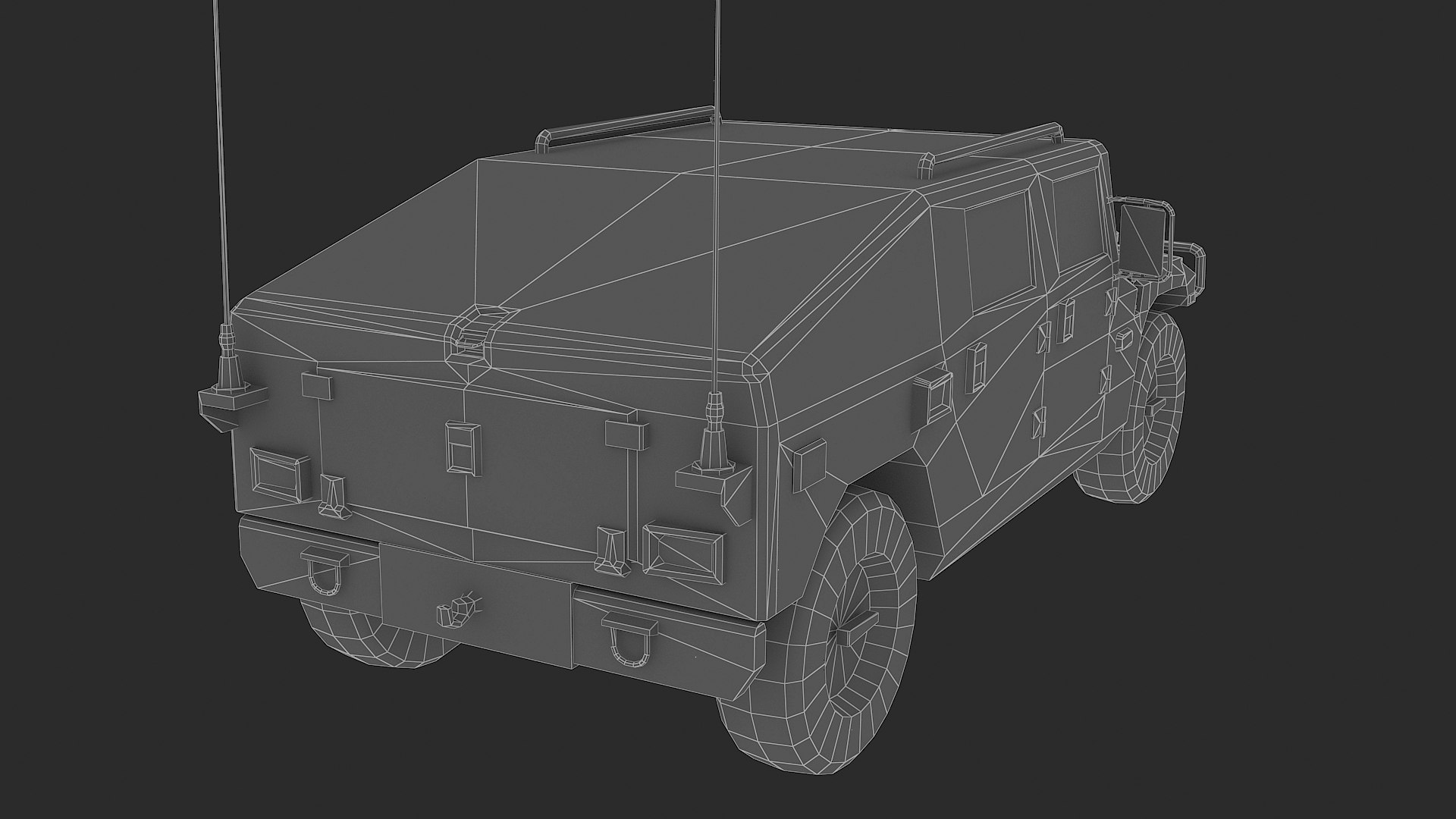 3D hmmwv humvee - TurboSquid 1688956