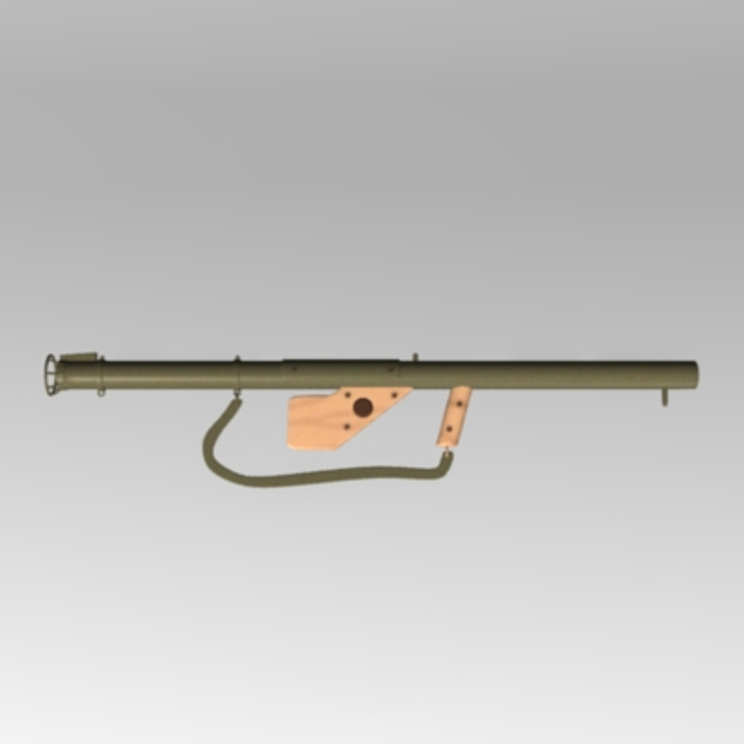 3d model of m1 bazooka